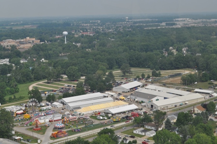 Aerial View of Fairgrounds